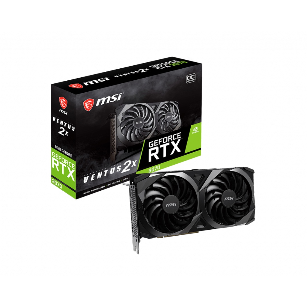 MSI GeForce RTX 3070 VENTUS 2X 8G OC LHR สินค้าใหม่มือ1 ประกันศูนย์ไทย ...