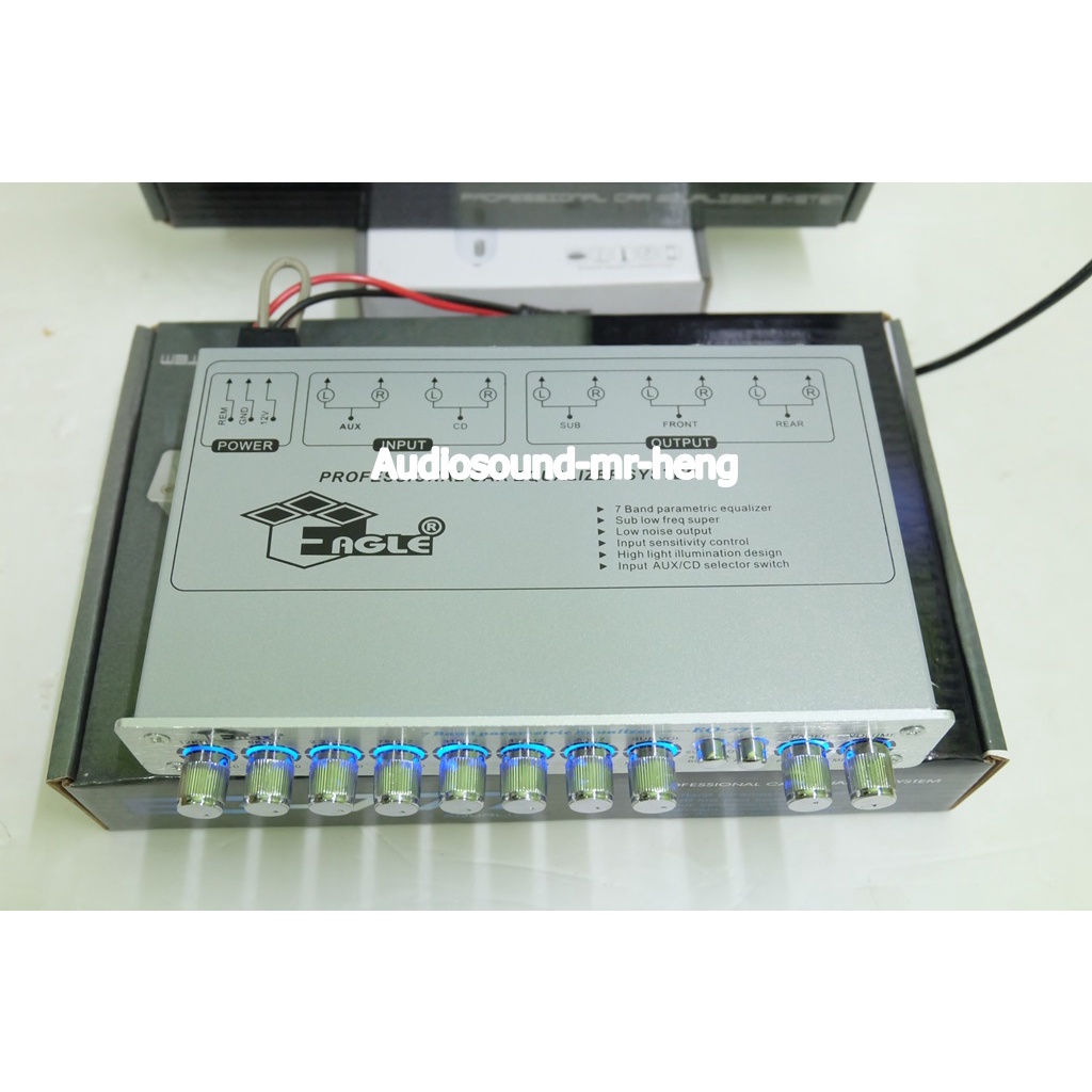 ปรีแอมป์ แอมป์รถยนต์ 7แบน Eagle EQ-777 โมโรงงานเสียงดี ของใหม่ - hengza002 - ThaiPick