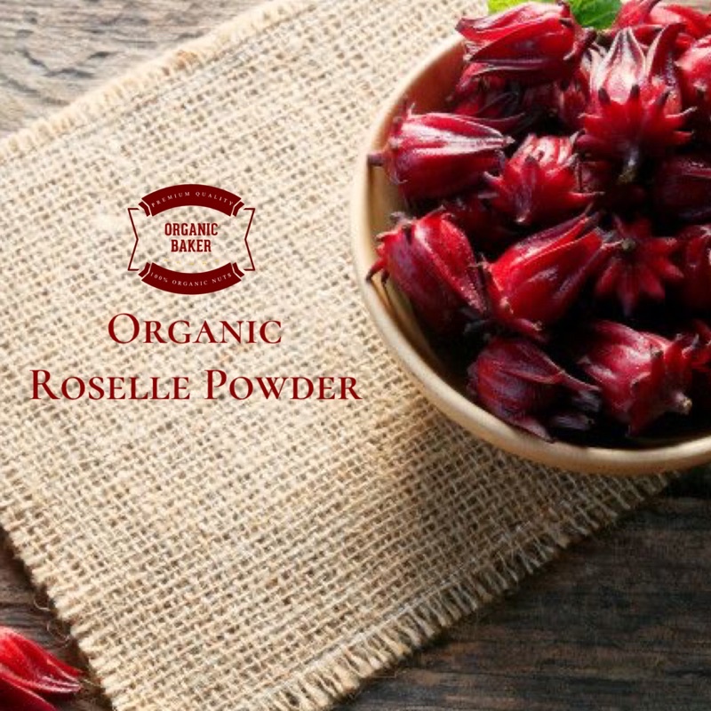 ผงกระเจี๊ยบ ผงกระเจี๊ยบแดง กระเจี๊ยบแดงผง ออร์แกนิค 100 Organic Roselle ...