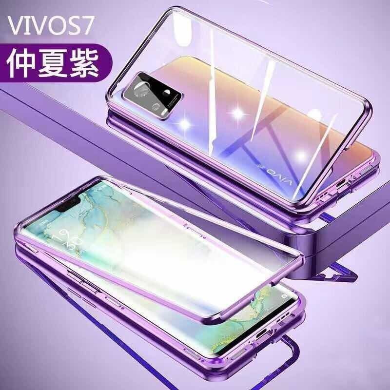 vivos7เคสโทรศัพท์ Wanciwang กระจกสองด้าน vivos75Gชุดโทรศัพท์มือถือ โลหะโปร่งใส เลนส์หนึ่งรวมทุก ...