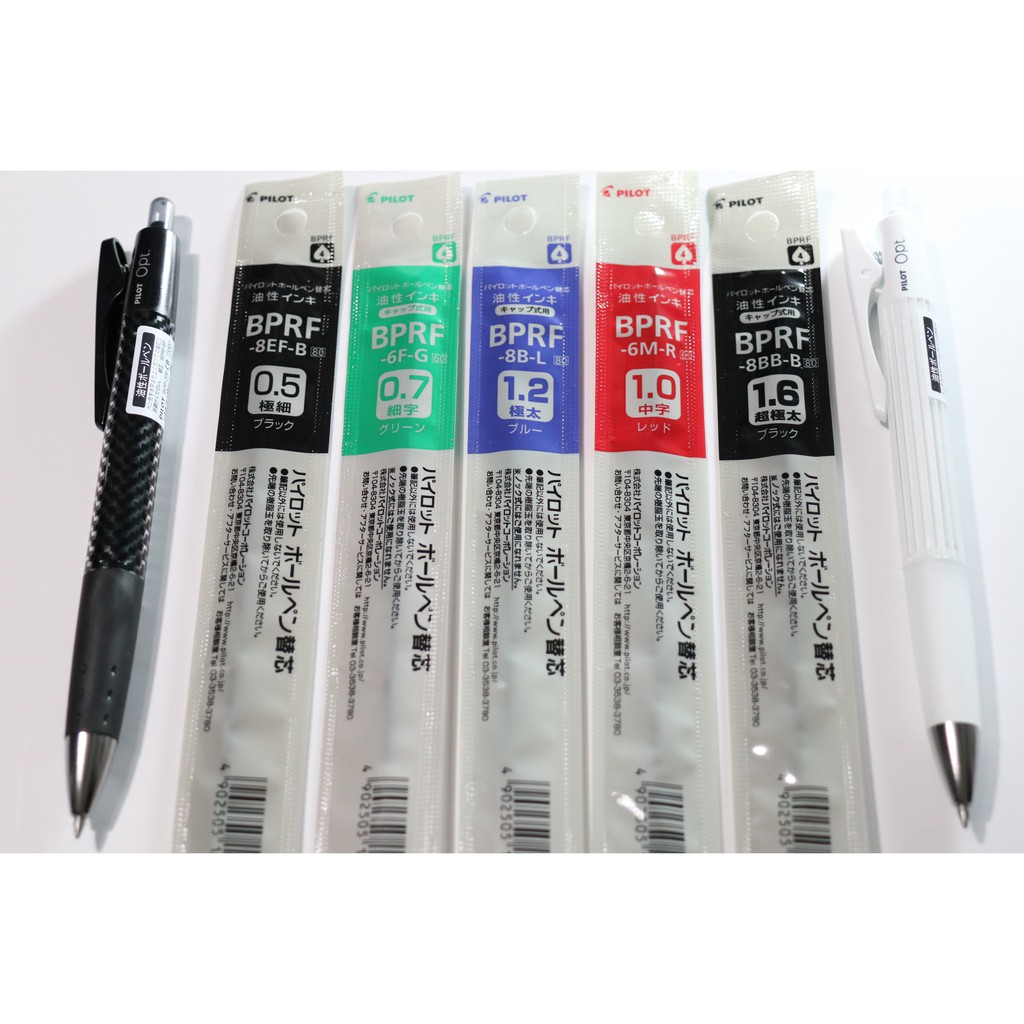 Pilot OPT ปากกาลูกลื่น 0.7mm หมึกดำ (BOP-20F) / ไส้ปากกา (BPRF ...