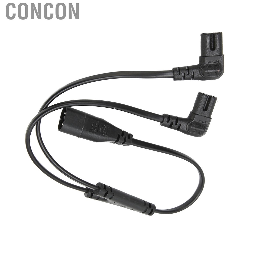 Concon IEC320 C8 To Dual C7 Cord Male Female 1 In 2 Out AC Power ...