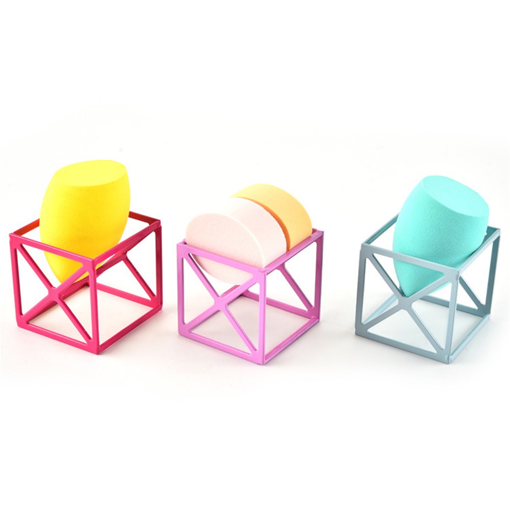 New Hot Display Square Base Drying Stand Powder Puff Display Holder ...