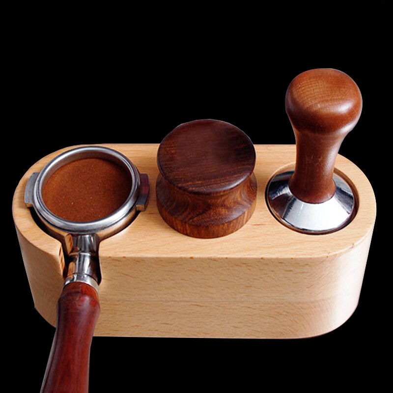 51mm Coffee Temper Stand, Sturdy Wooden Tamping Stands for Coffee ...