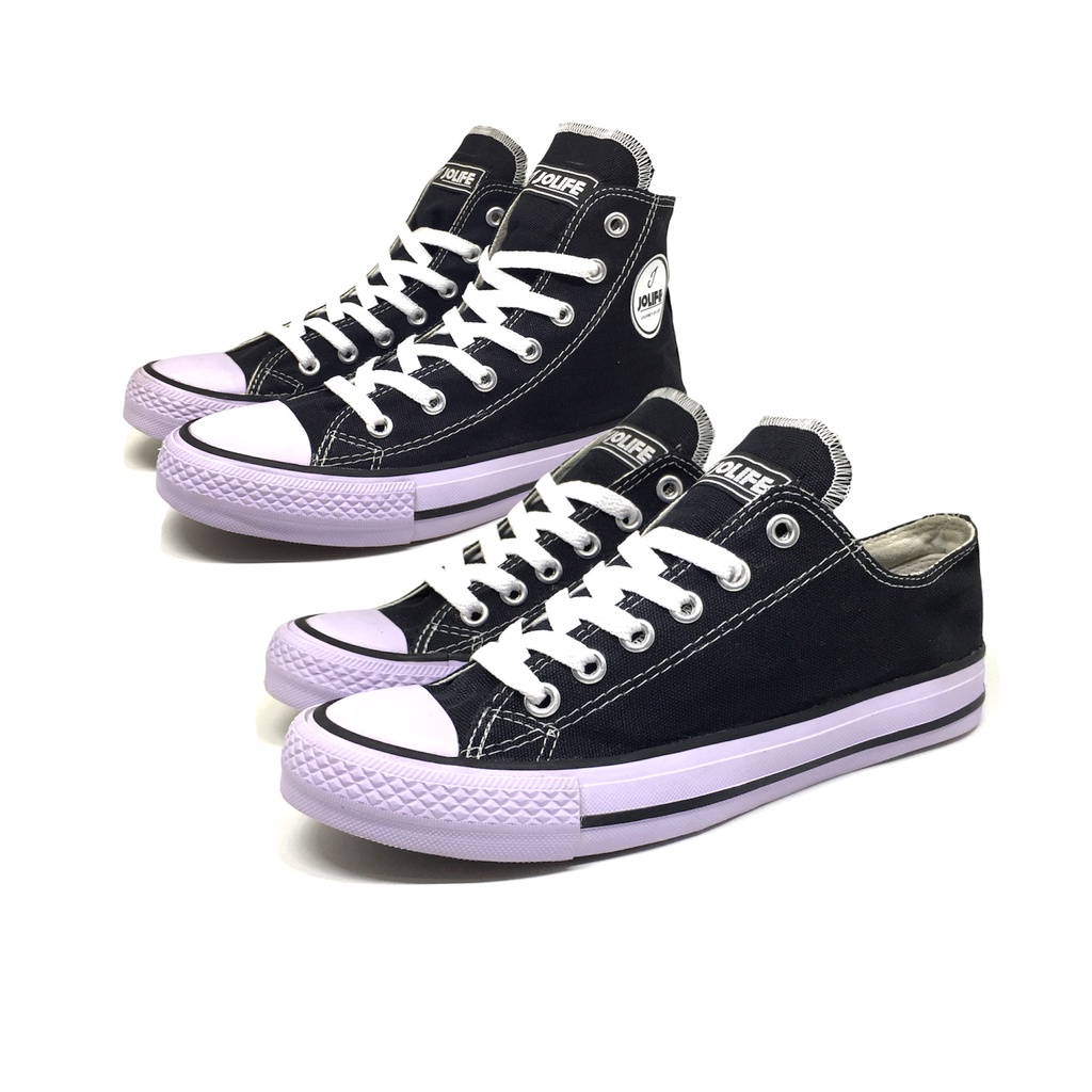 Jolife Basic Shoes BW - Black And White รองเท้าผู้ชาย ผู้หญิง ...