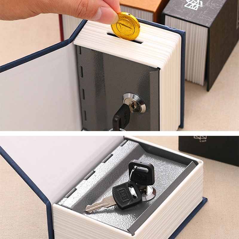 Dictionary Mini Safe Box Book Money Hidden Secret Security Safe Lock ...