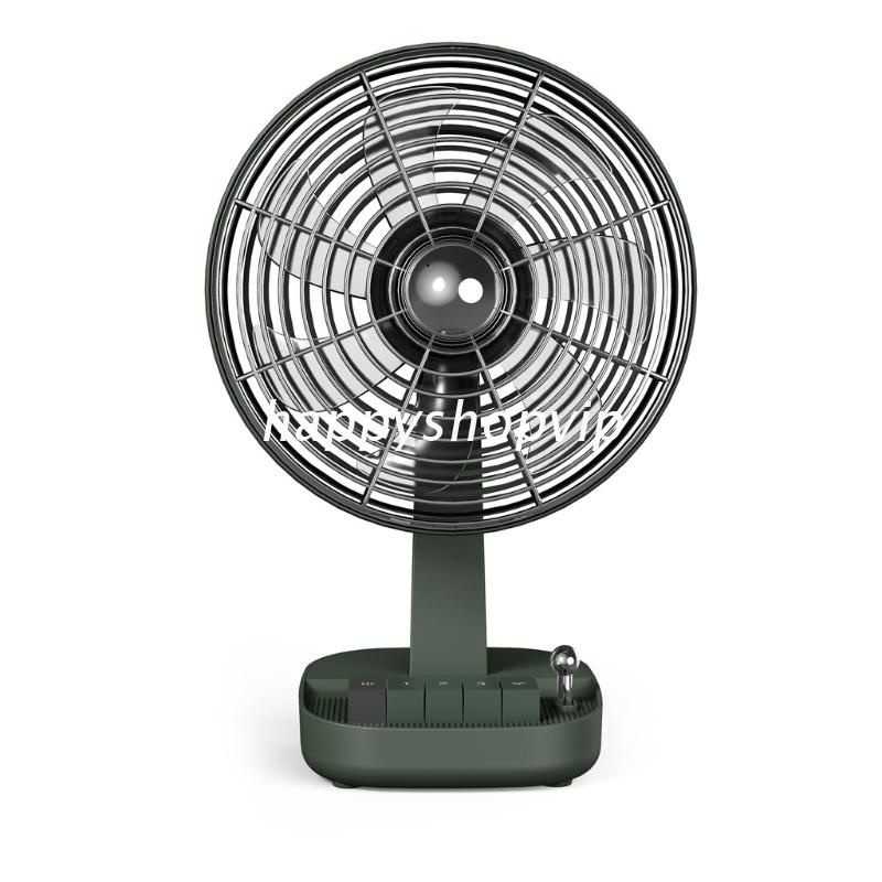 HSV Rechargeable 4000mAh 8-inch 4 Speed Table Fan Shaking Head Desk ...