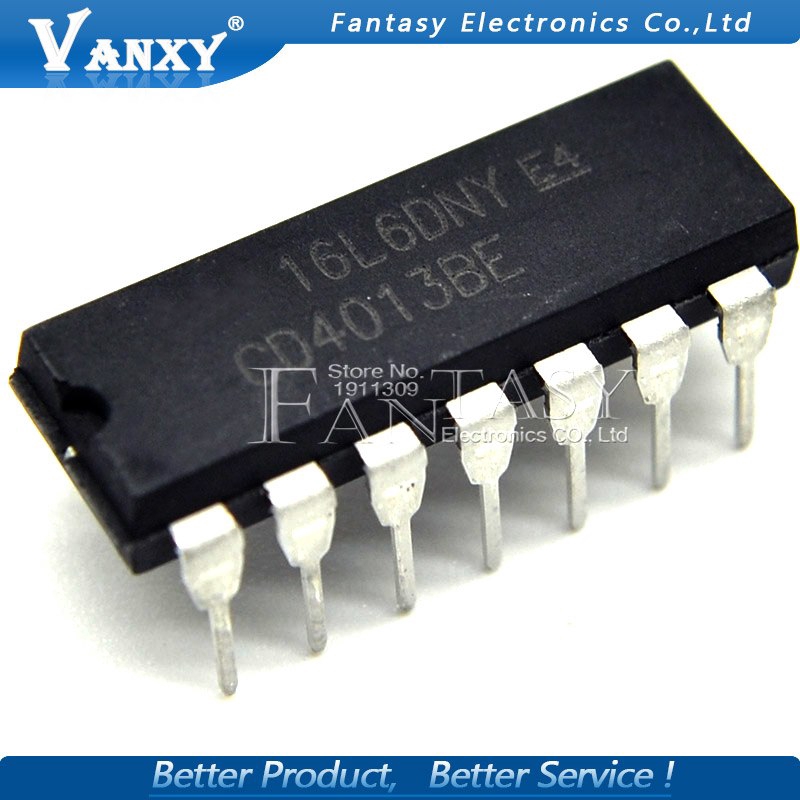 อุปกรณ์เสริม Cd 4013 Be Dip 14 Cd 4013 Dip Ic 100ชิ้น | Shopee Thailand