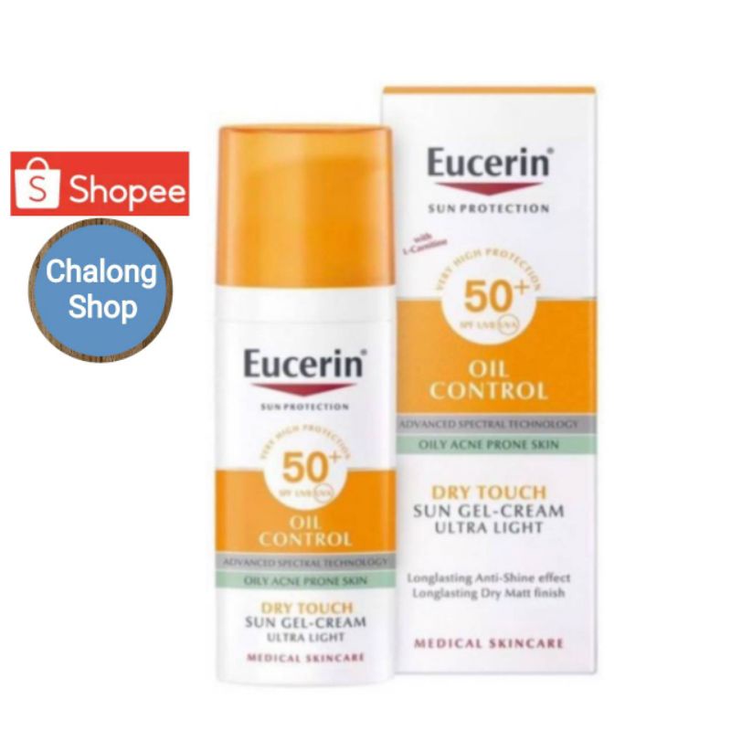 Eucerin Oil Control Sun Gel-cream Dry Touch Dry Touch SPF50+. 50ml ...