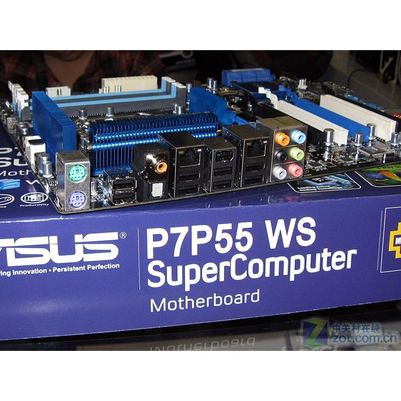 การจัดส่งที่รวดเร็วAsus P7P55 WS Supercomputer Desktop Motherboard P55 ...