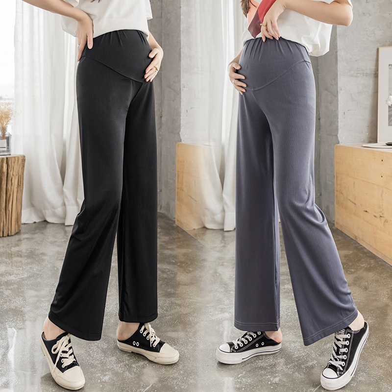 Summer Straight Maternity Pants Anti-mosquito Pants Pregnant Women Ice ...