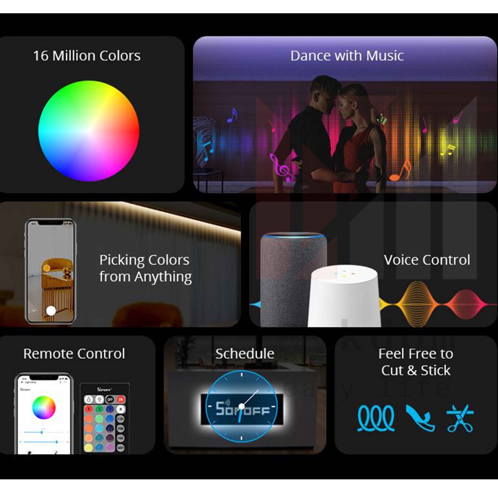 Sonoff L1 Lite Smart Wifi LED Light Strip RGB ไฟ LED ไฟเส้นอัจฉริยะ ...