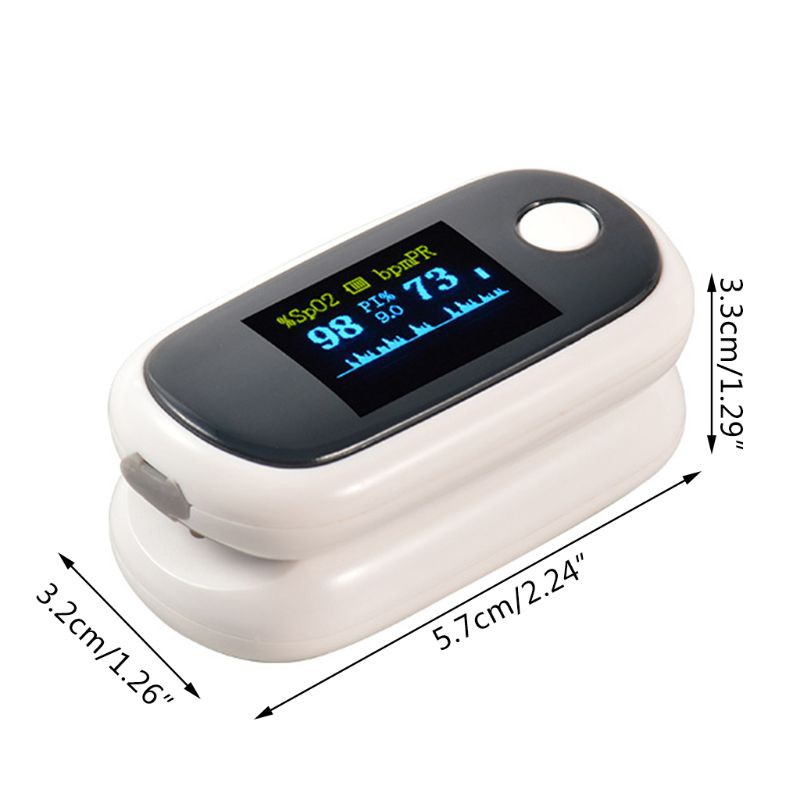 Rechargeable USB Finger Clip Fingertip Pulse Oximeter Heart Rate PI ...