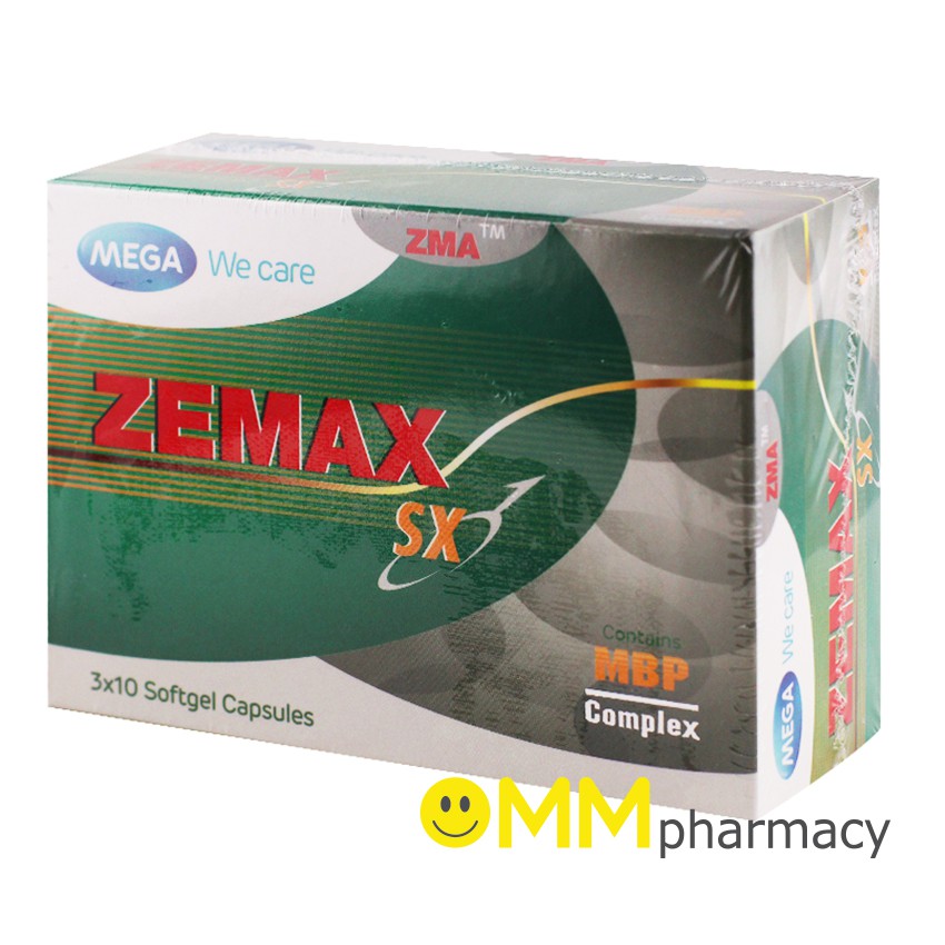 ZEMAX SX ผลิตภัณฑ์เมก้า วีแคร์ ซีแมกซ์ เอสเอ็กซ์ จำนวน 30 แคปซูล ...