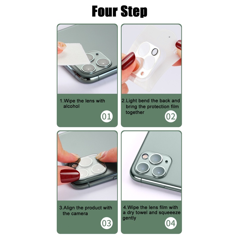 iPhone12 Camera Protection Glass Full Cover Lens 2.5D Screen Protector ...