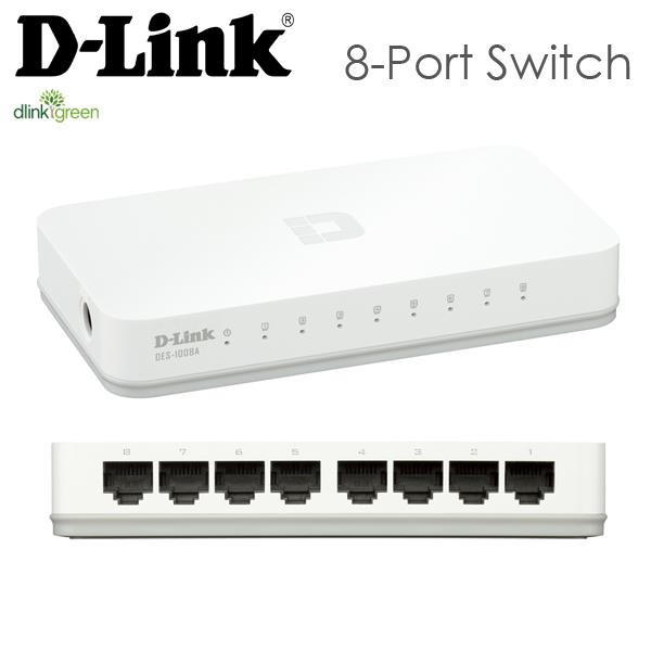 D-LINK 8-PORT 10/100 DESKTOP SWITCH | Shopee Thailand