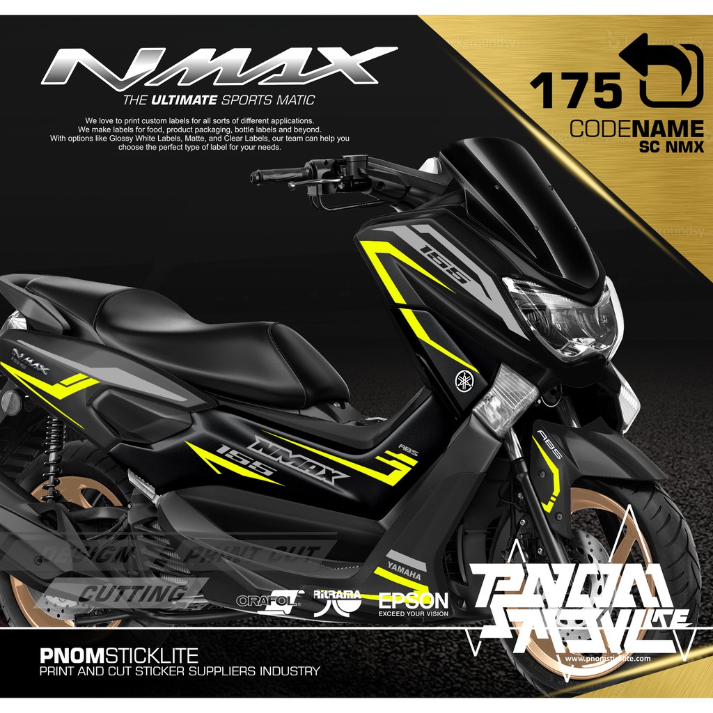 สติกเกอร์สําหรับตกแต่ง Striping Nmax Sc Nmx P175 - pnom_sticklite.th ...