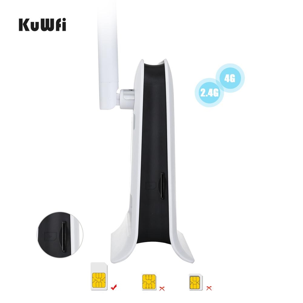 KuWFi 4G SIM Wifi Router 4G LTE CPE Router CAT4 150Mbps Unlocked 4G FDD ...