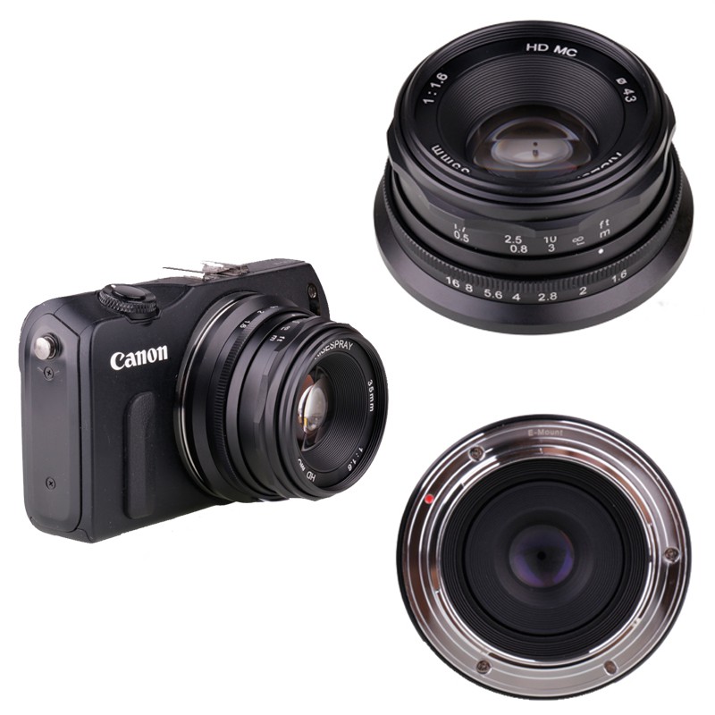 Please use CODRISESPRAY MINI 35MM F1.6 Camera lens APS-C Manual Fixed ...