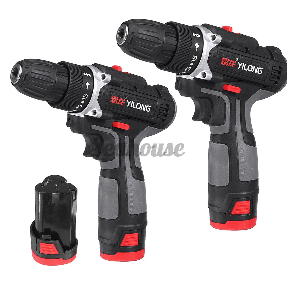 12V Household Rechargeable Drill Impact Drill Electric Screwdriver ...