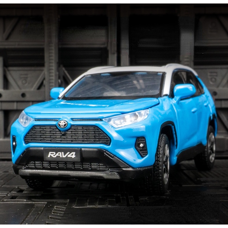 Hot Toys Diecast 132 Toyota RAV4 Alloy Car Model Sound Light Can Open ...