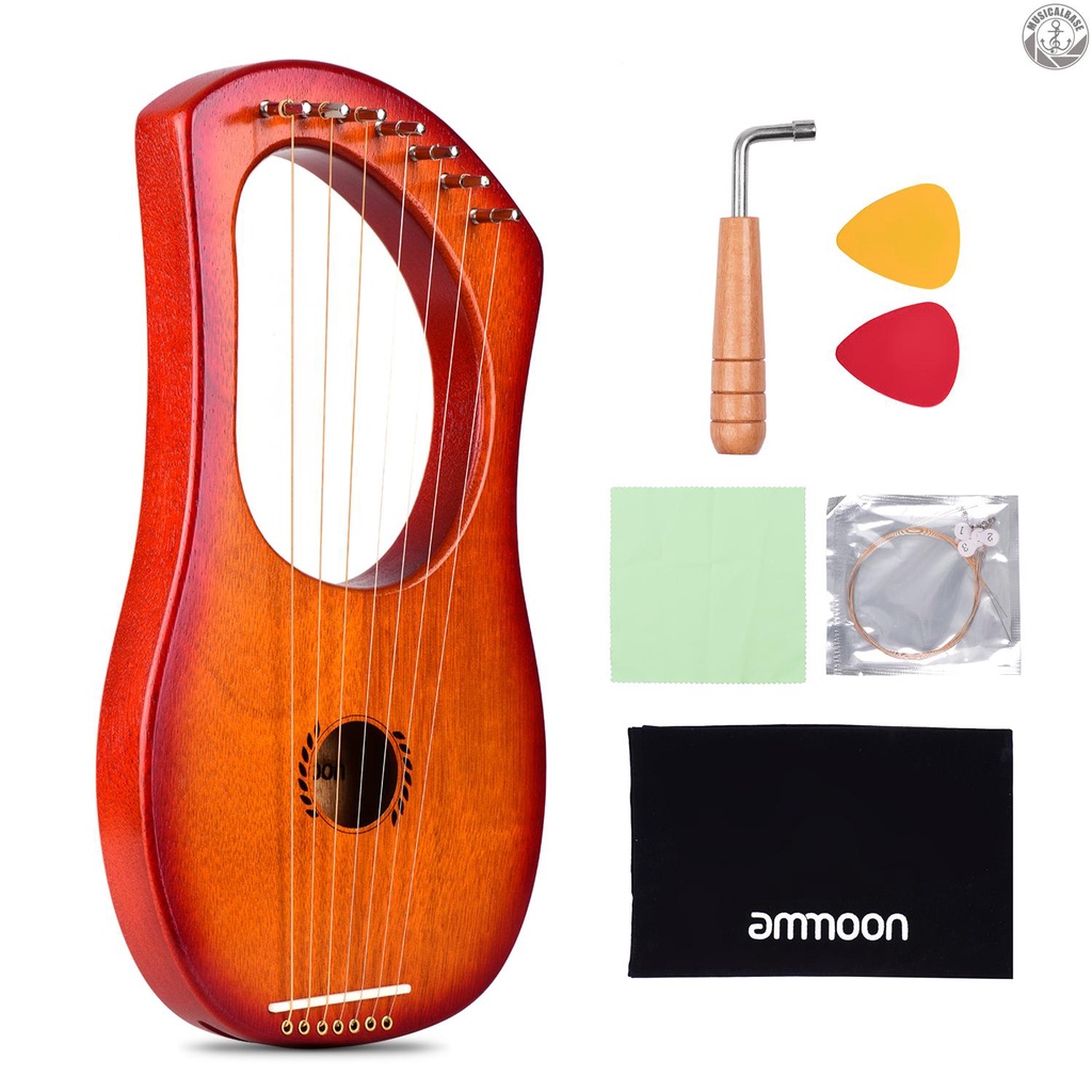 [In Stock] Ammoon 7-String Lyre Harp Ancient Lyres อุปกรณ์เครื่องมือ ...