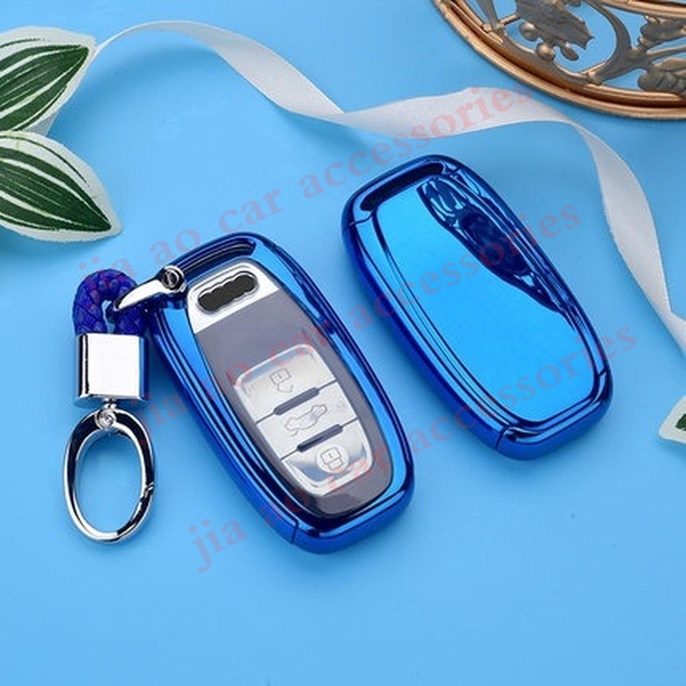 NEW TPU PC ฝาครอบป้องกันที่สำคัญสำหรับยู d ฉัน A4 A5 A6 A4L A6L Q5 S5 S7 ปกป้องเชลล์รถยนต์จัด ...