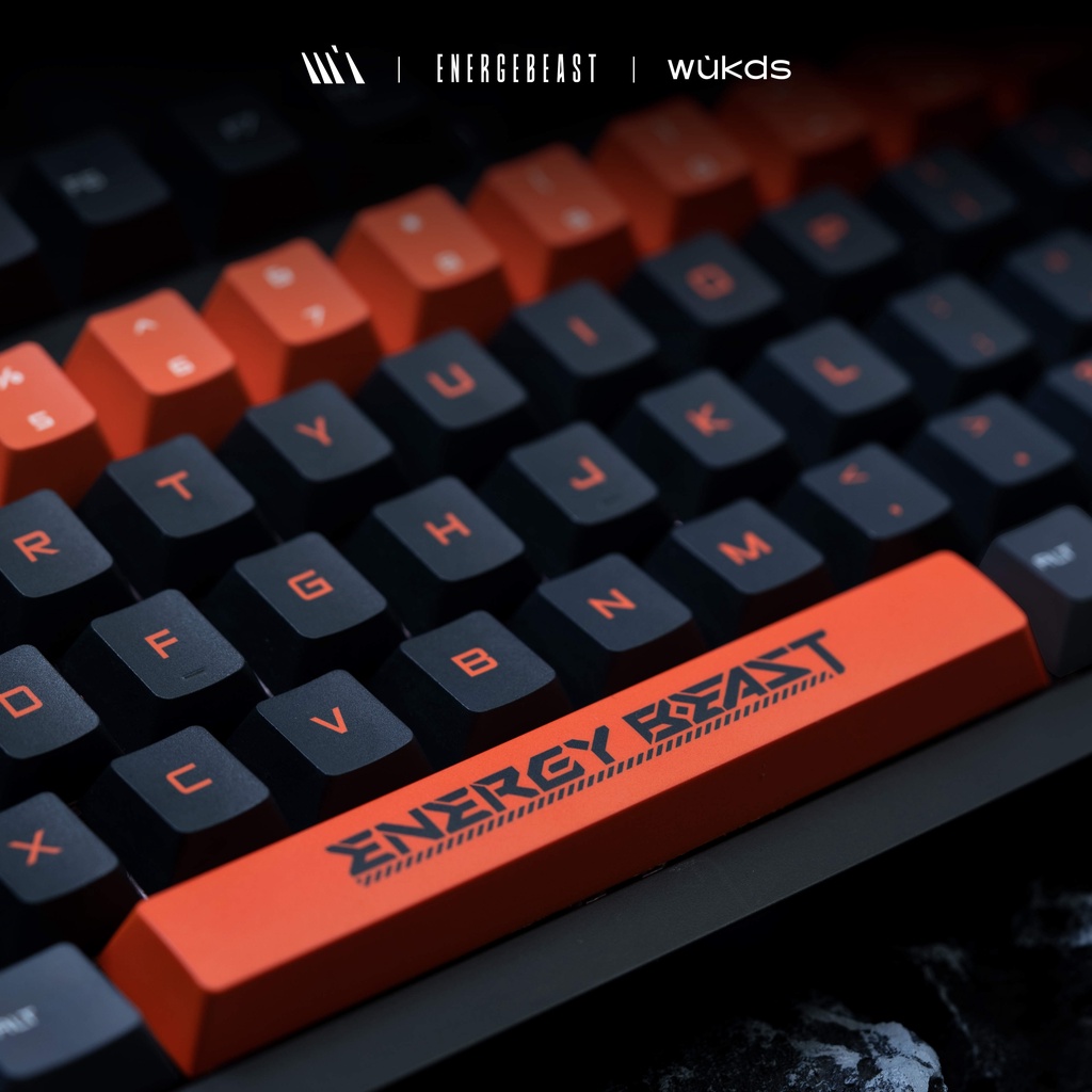 WUKDS ENERGE BEAST Keycaps 143 คีย์ PBT Dye-Sublimation Keycaps Cherry ...