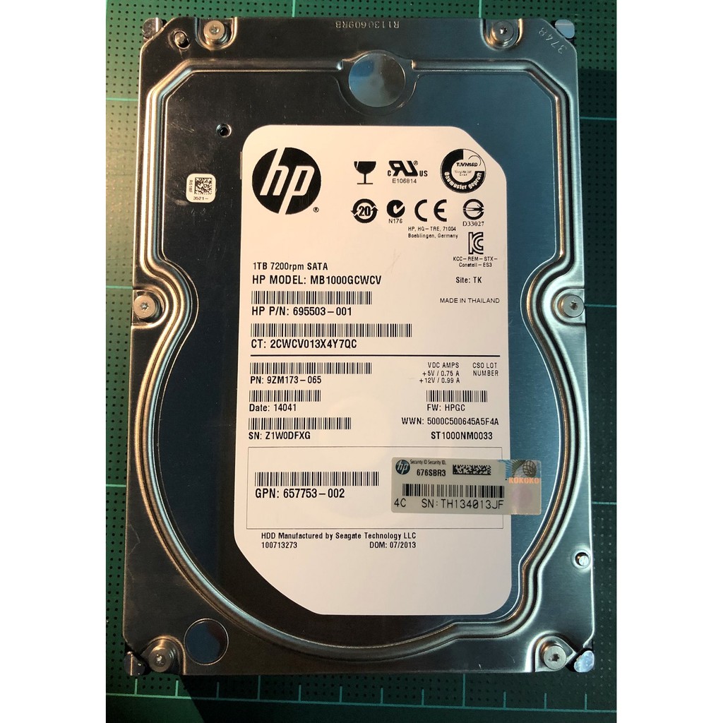HP Hard Disk for Server 3.5 ความจุ 1 TB มือ 2 - tarlca - ThaiPick