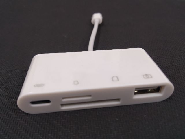 Lightning To SD Card Reader, 4in1 Lightning To USB Camera Card Reader ...
