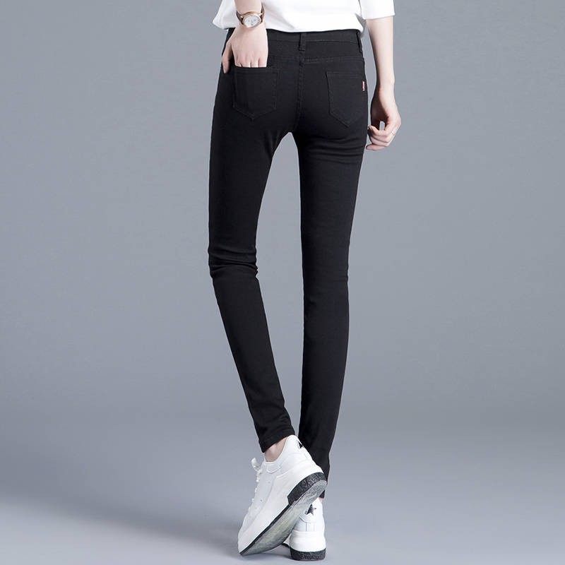 seluar jeans perempuan ♗Seluar jeans wanita putih musim semi dan musim ...