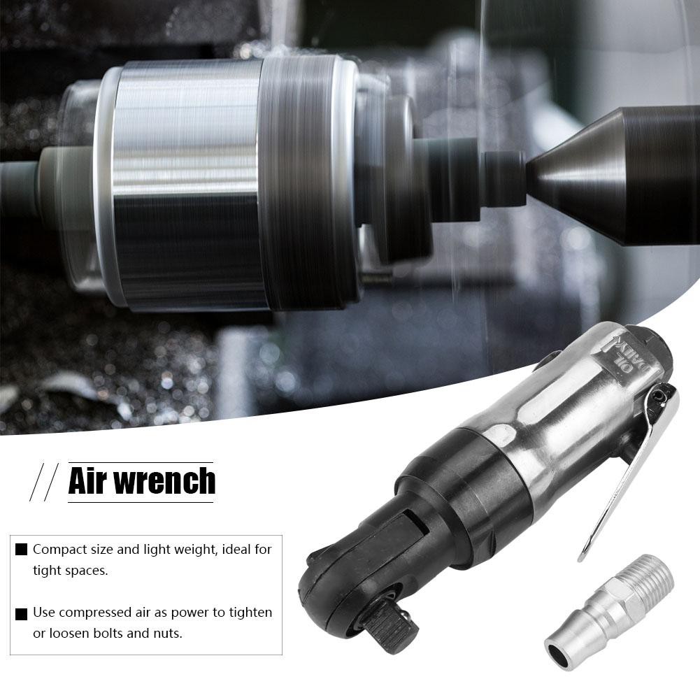 1/4" Square Drive Straight Shank Pneumatic Air Ratchet Wrench ...