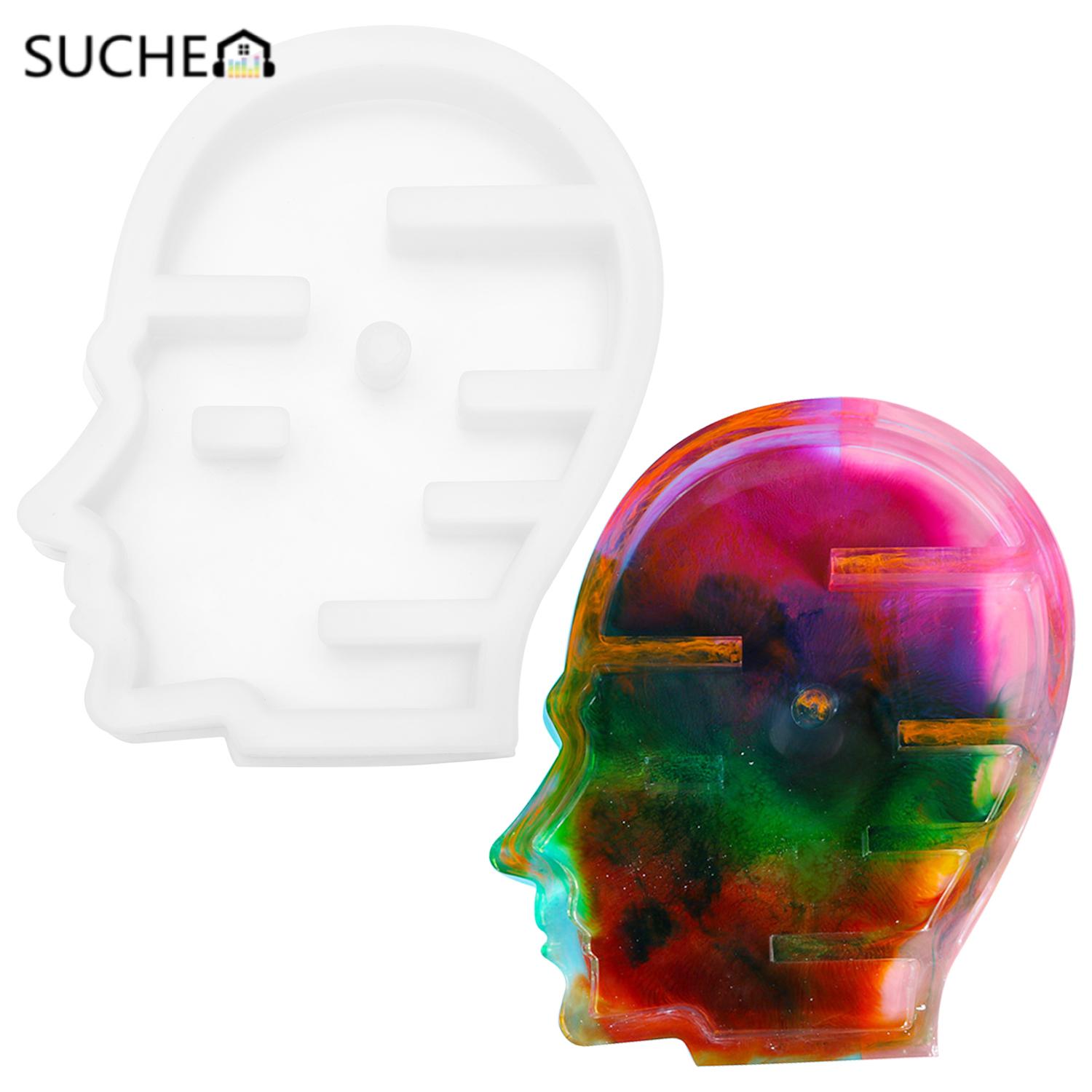 SUCHEN DIY Art Silicone Casting Mould Crystal Epoxy Makeup Holder ...