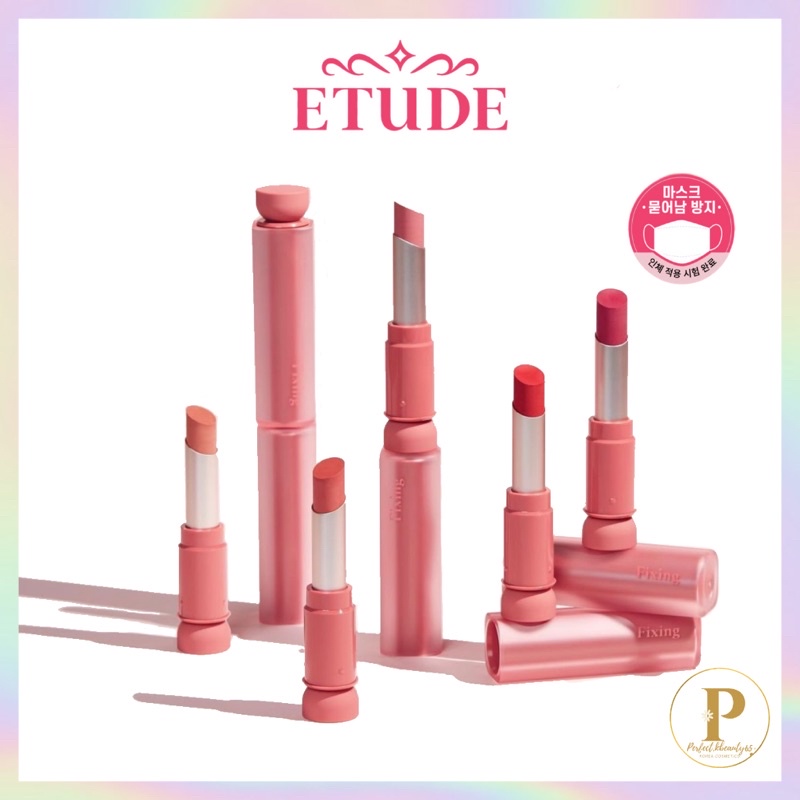 NEW️ ETUDE Fixing Tint Bar(4g) อีทูดี้ ลิปสติกไม่เลอะแมส Etude Fixing ...