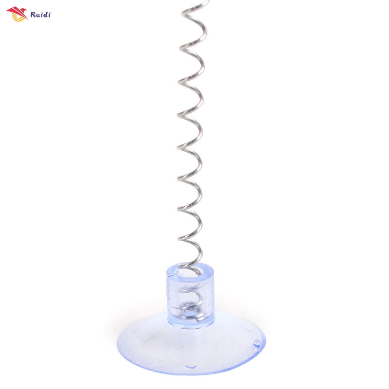 Cat Interactive Toy With Sucker Spring Feather Plush Mouse Funny Pet ...