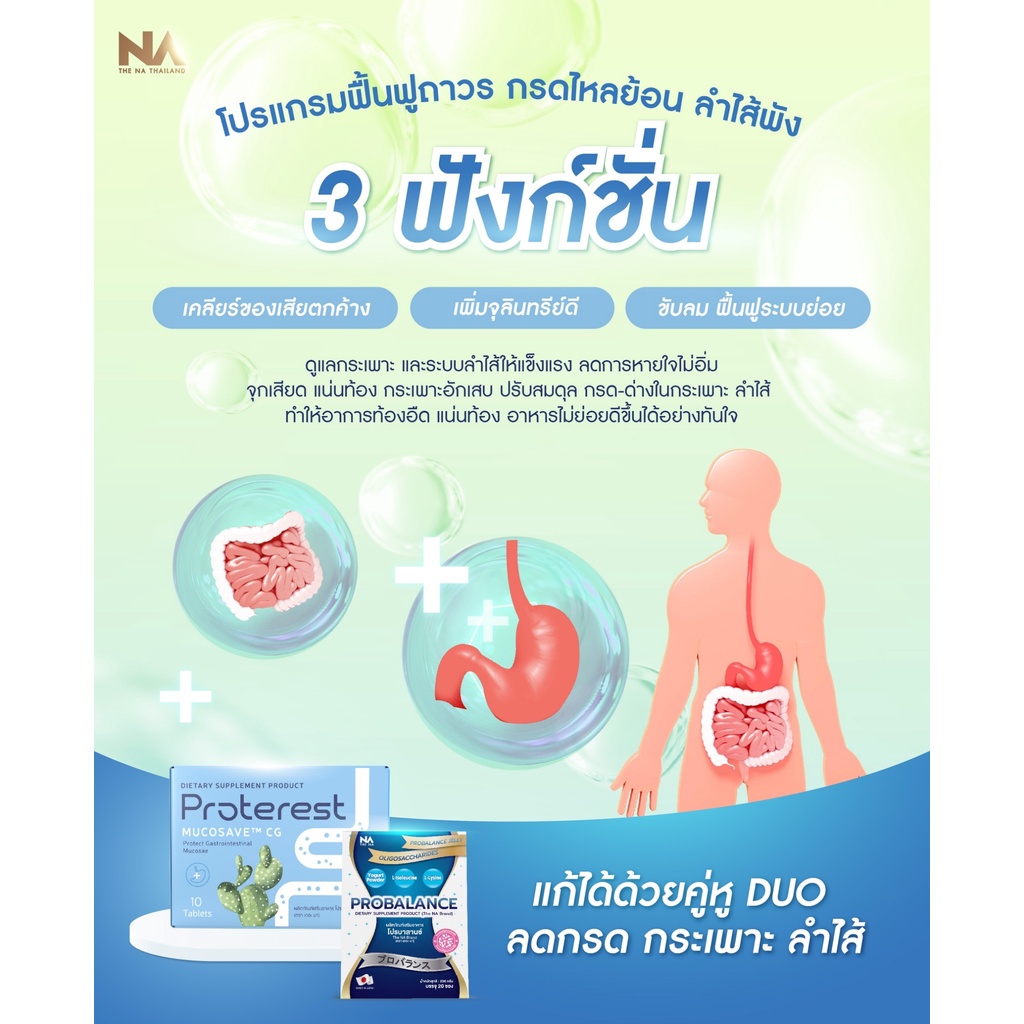 ซื้อ 4 แถม 2 The Na Proterest 6 กล่อง 60 แคปซูล แสบ ร้อนกลางอก กรดไหล ...