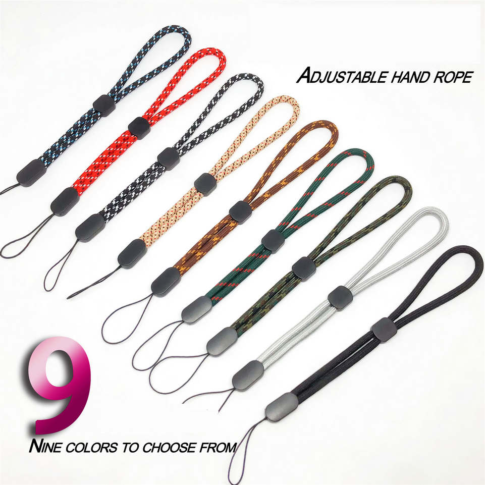 Mobile phone anti-drop rope adjustable short lanyard wrist rope ...