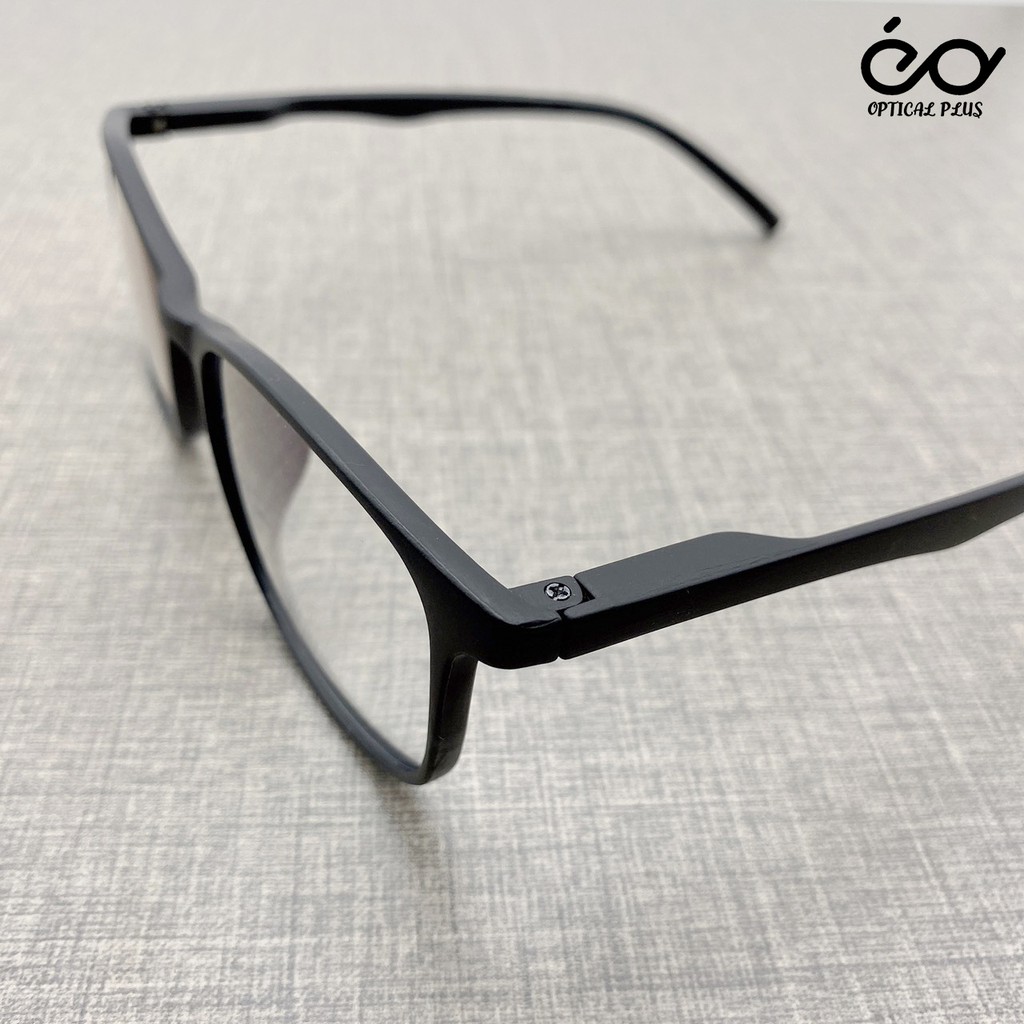 Optical Plus แว่นสายตาสั้น Glasses เลนส์กรองแสง Blue filter เลนส์กรองแสงสีฟ้าที่มีโทษ แถมผ้าเช็ด ...
