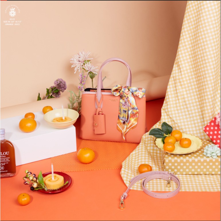 กระเป๋าORANGE MARMALADE SNAKE PRINT PU LEATHER 6115 ...