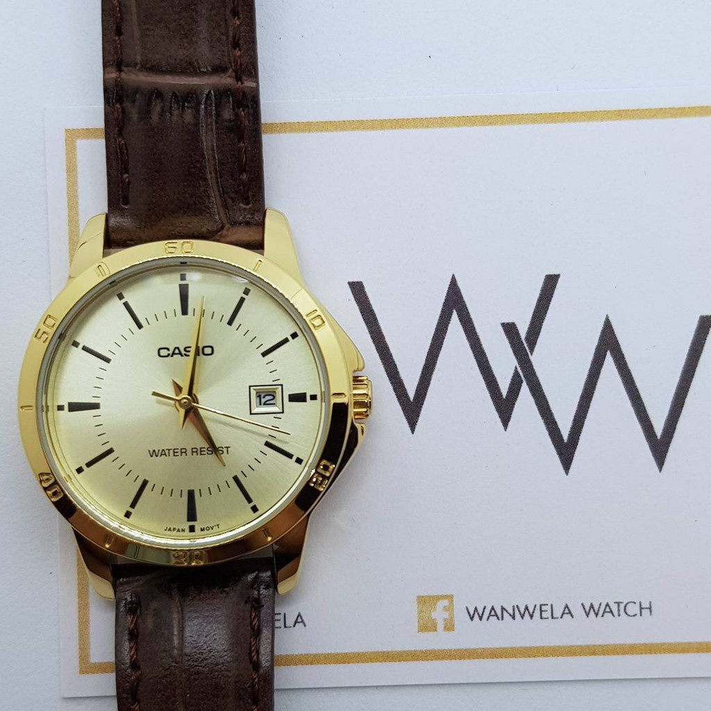 ใส่โค้ดลดเพิ่ม ของแท้ นาฬิกาข้อมือ Casio ผู้หญิง รุ่น LTP-V004 สายหนัง ...