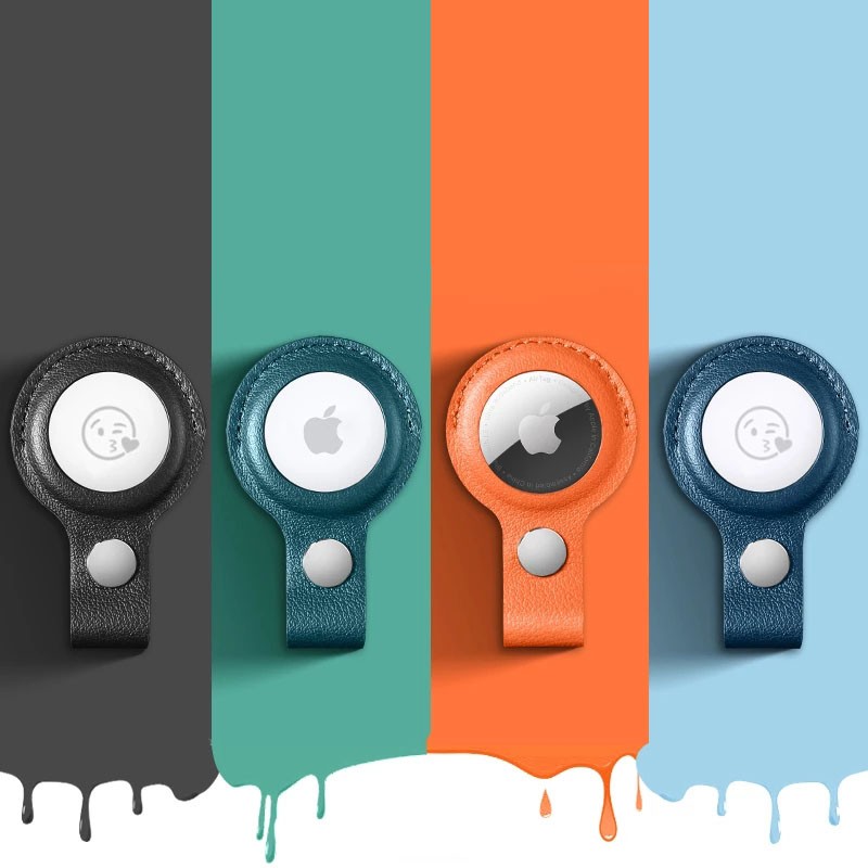 Apple Airtags Genuine leather Protective Sleeve For Apple Locator ...