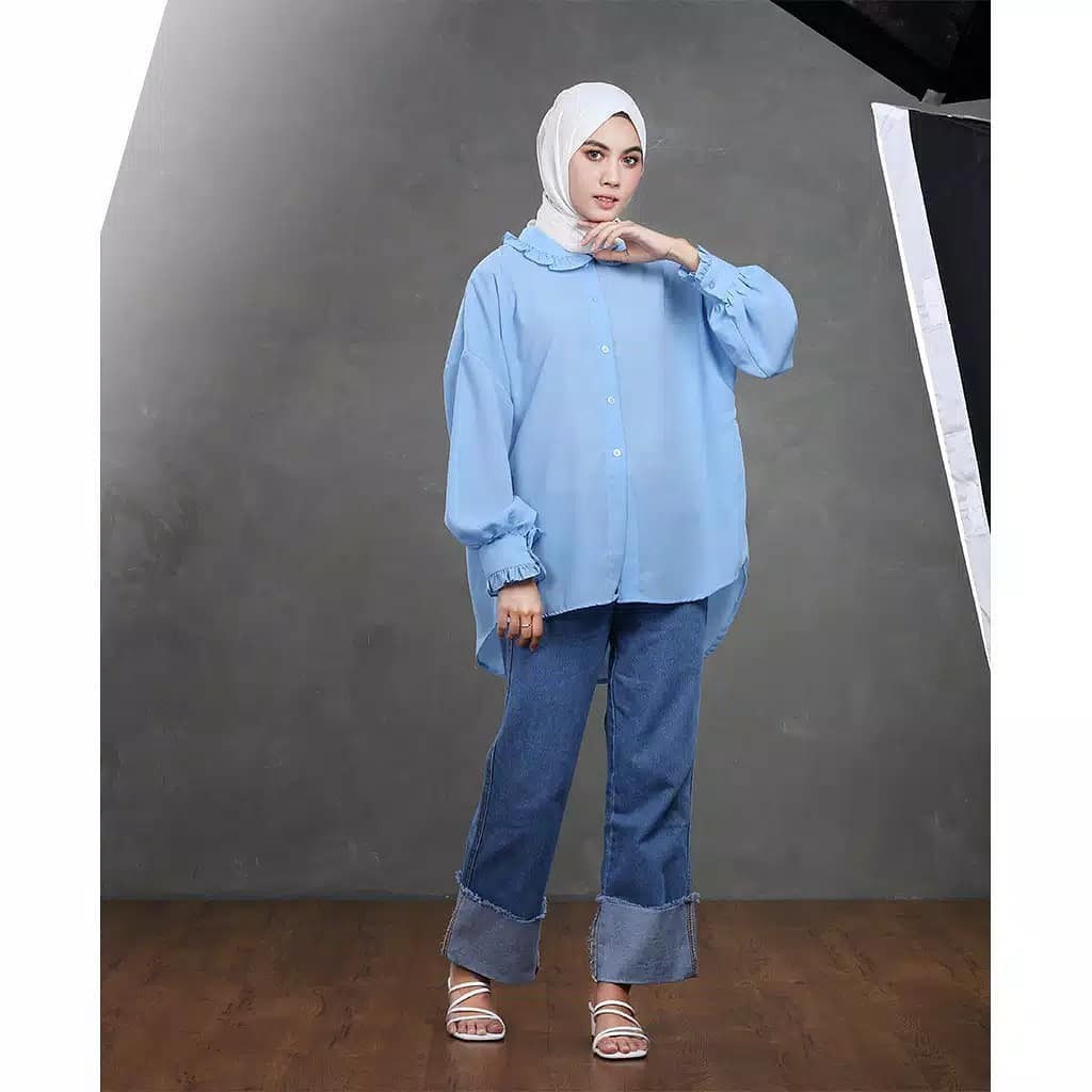 Bervy เสื้อเชิ้ตเสื้อเชิ้ตสําหรับผู้หญิง - trenfashion93.th - ThaiPick