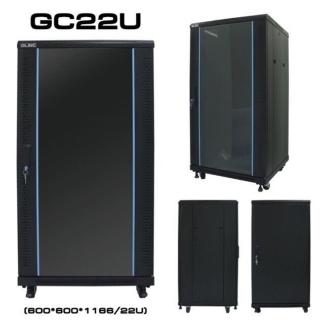 ตู้RACK 22U Network Cabinet แถมพัดลม ยี่ห้อGLINK - ats.technology ...
