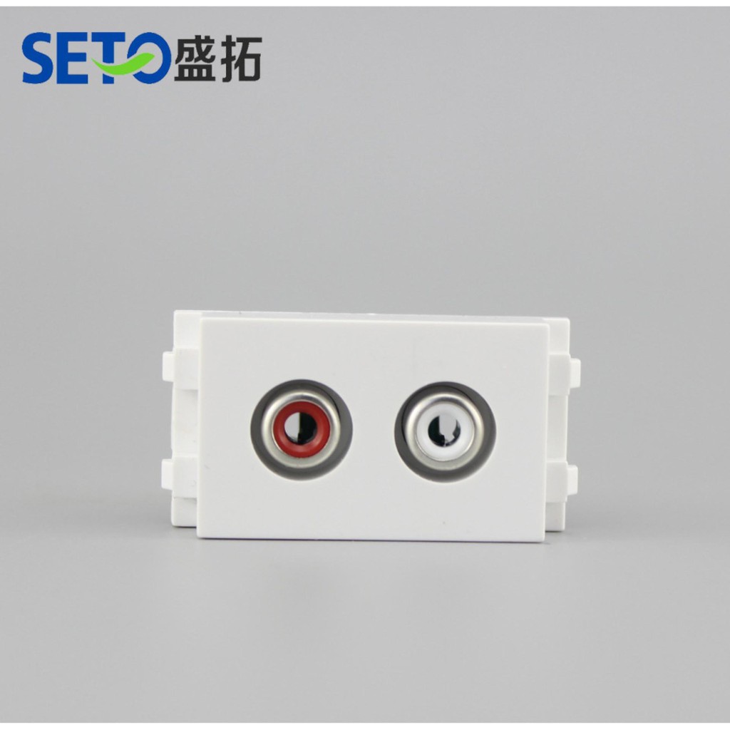 RCA ตัวเมีย มาใส่หน้ากาก Panasonic รุ่นใหม่ RCA ขาวแดง FEMALE SOCKET ...