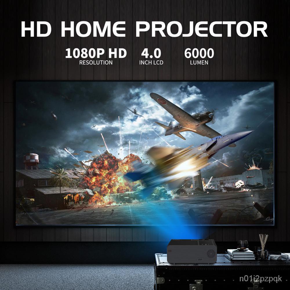 5 Years Warranty 6000 lumens G86 Projector FULL HD 1080P Android Mini ...