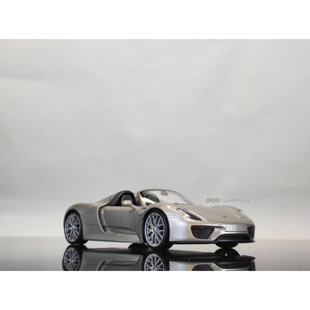PORSCHE 918 SPYDER (Convertible) (welly) Silver Gray Color - gr_garage ...