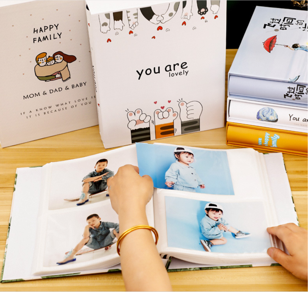 [COOXD]200PCS 4R plastic package photo album Interstitial family ...