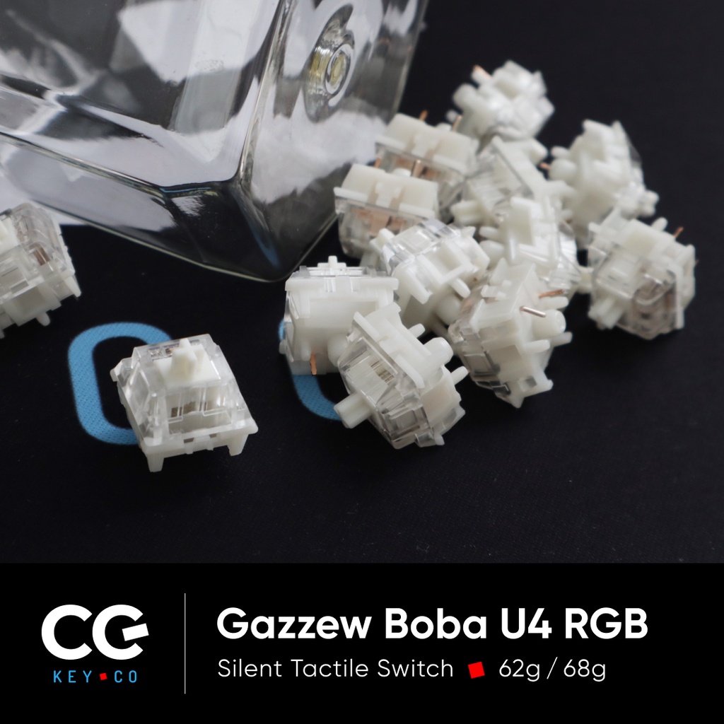 Gazzew Boba U4 RGB Silent Tactile Switch สวิตช์คีย์บอร์ด สองจังหวะ ...