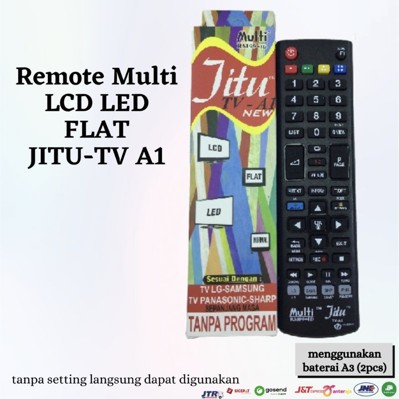 รีโมตทีวี Jitu TV A1 LG PANASONIC SHARP SAMSUNG ไม่มีชุด - manggis_cellular.th - ThaiPick