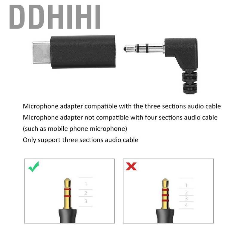 Ddhi อะแดปเตอร์ไมโครโฟนขนาด 3 . 5 มม . สําหรับ Insta 360 One R ...